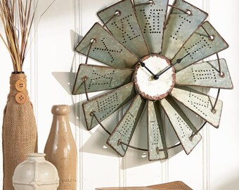 Windmill Clock | Etsy