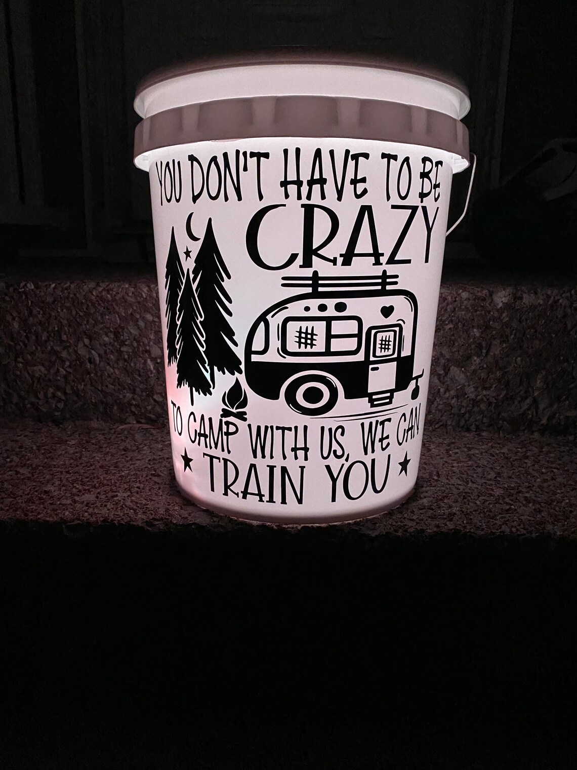 Custom LED Lighted Buckets...camping Pool Cabin Lake Deck - Etsy