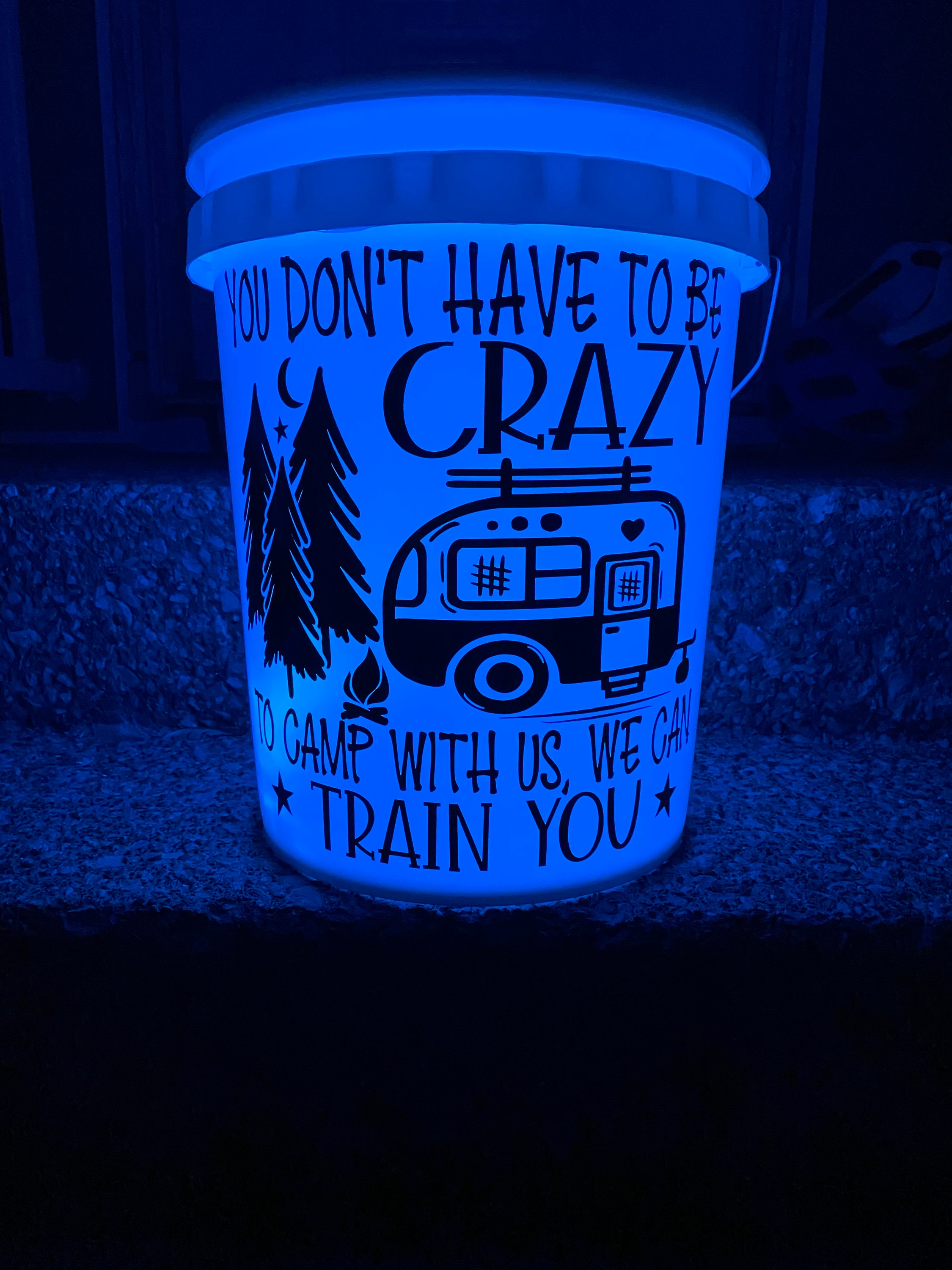 Custom LED Lighted Buckets...camping Pool Cabin Lake Deck - Etsy