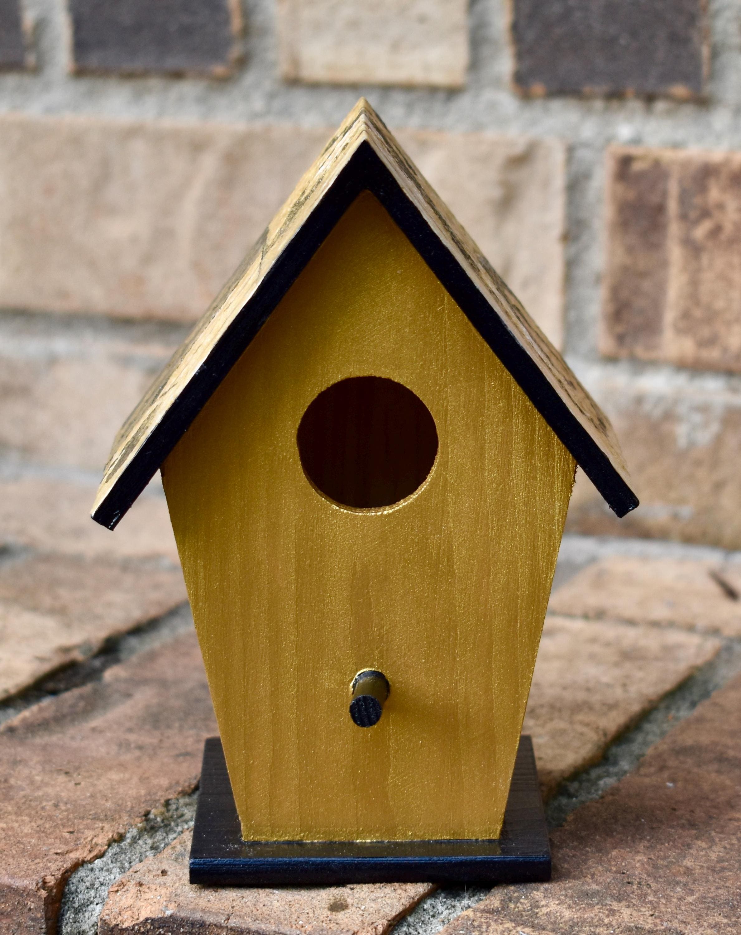 Music Themed Mini Birdhouse | Music Note Birdhouse | Music Lover Decor ...