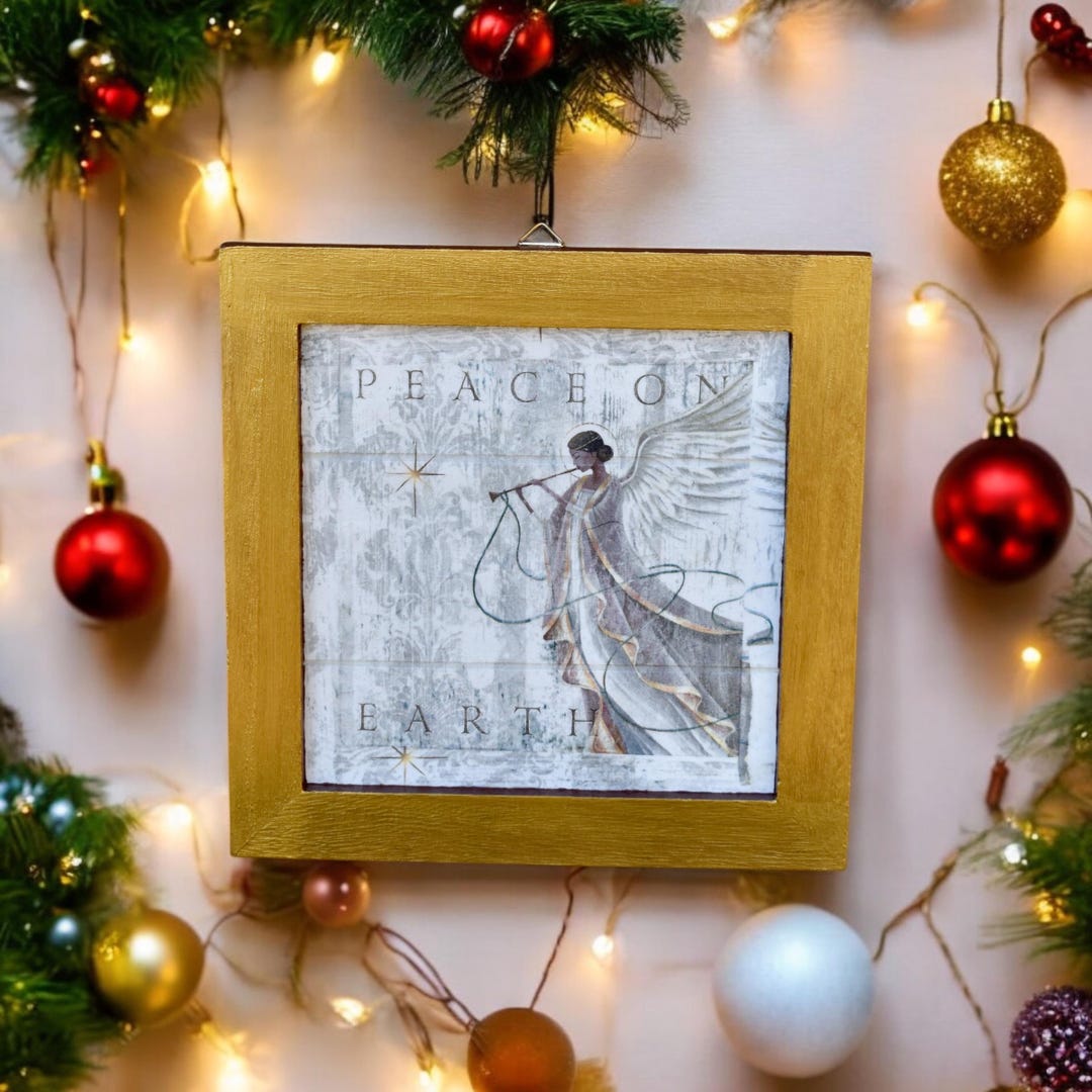 Hanging Holiday Sign| "peace on Earth" Sign | Christmas Decor ...