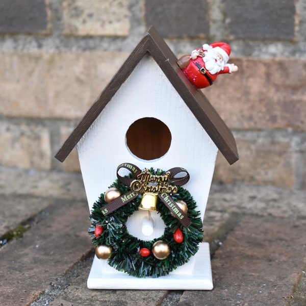 Christmas Birdhouse - Etsy