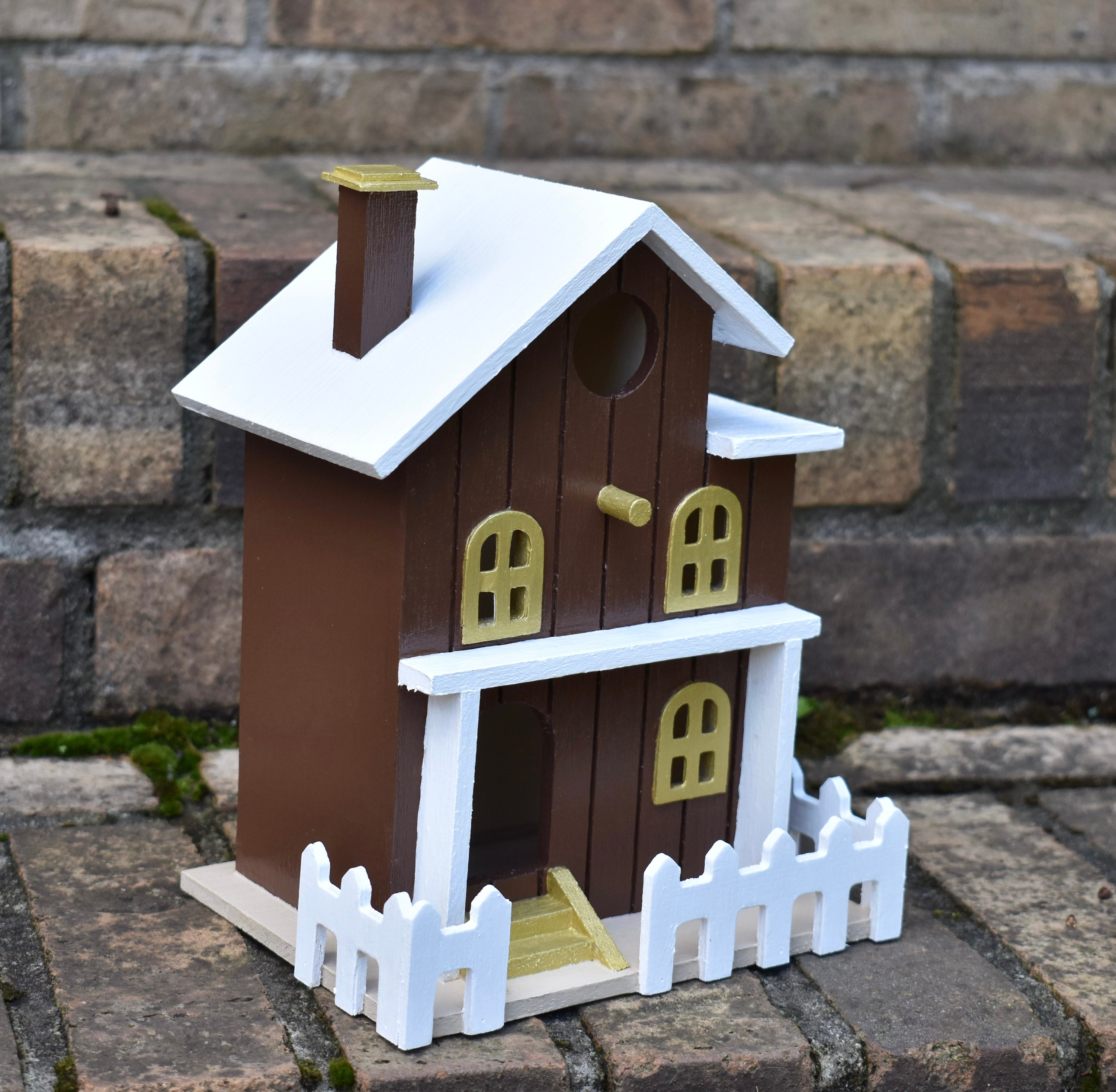 Chic Farmhouse Birdhouse Handmade Hand-painted Farmhouse Birdhouse - Etsy
