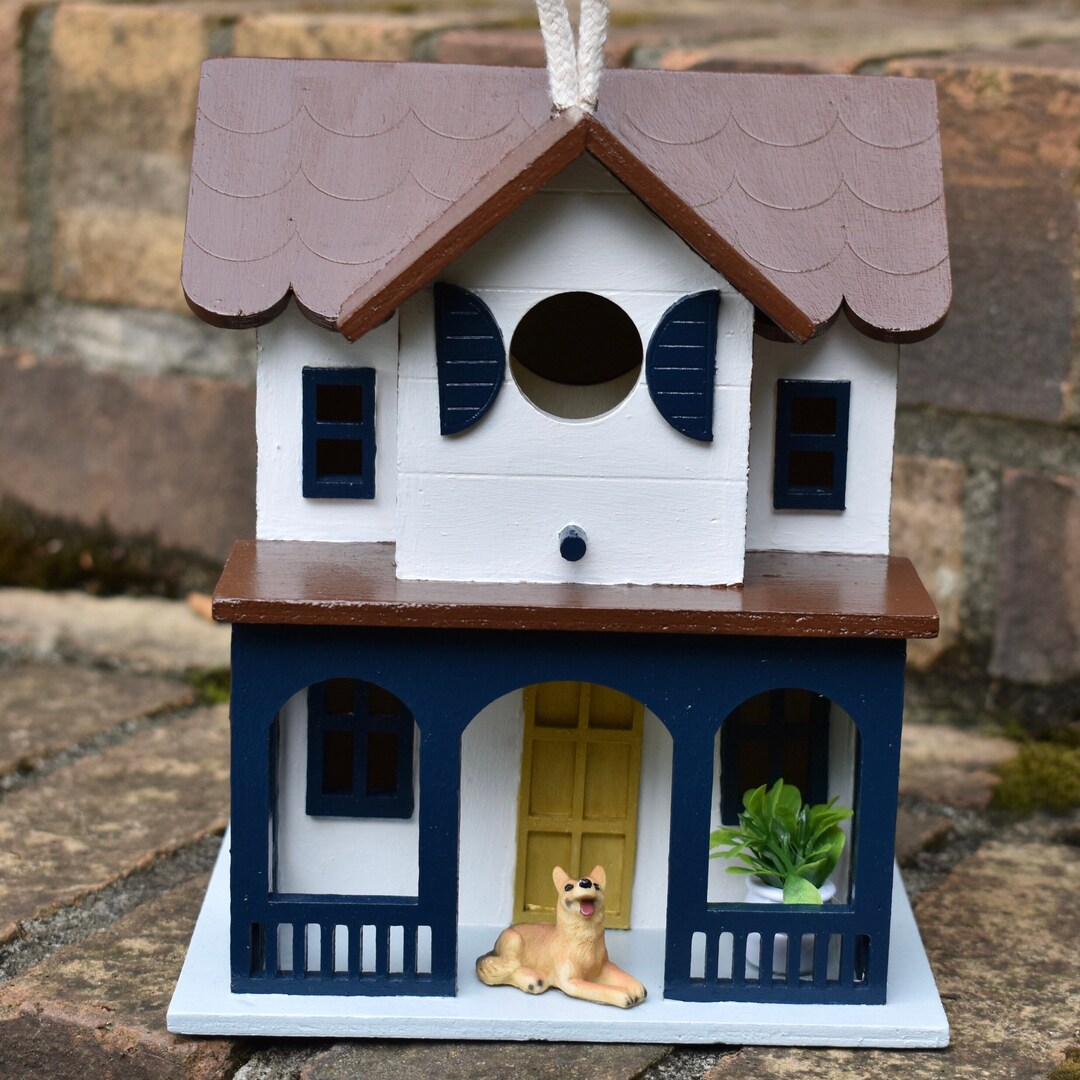 Wooden Birdhouse | Classic Home | Handmade | Custom | Hand Painted ...