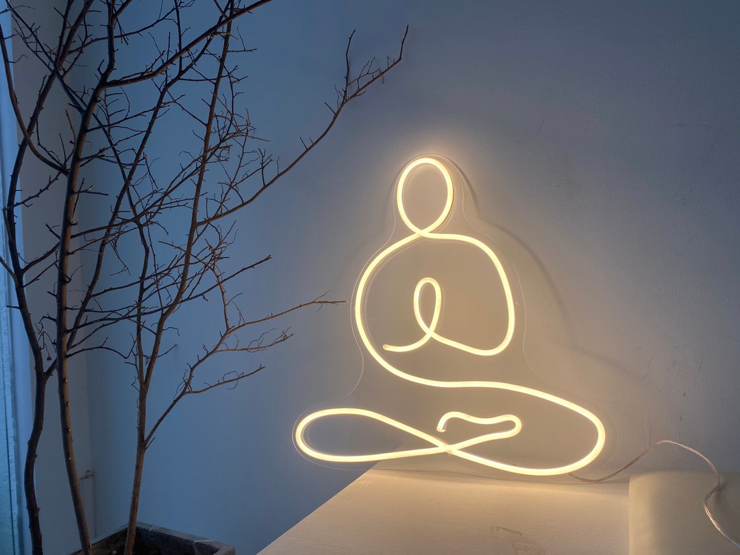 Neon Sign Yoga Bedroom Wall Sign Neon Lights for Gym and Fitness Center ...
