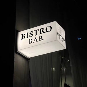 Led Light Box Signboard,shop Signage,rectangle Street Led Light Sign ...
