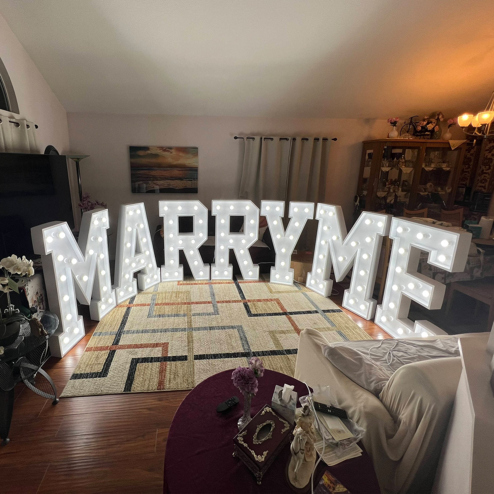4FT Marry Me Marquee Letter Lightwedding Marquee Large Letter - Etsy Canada
