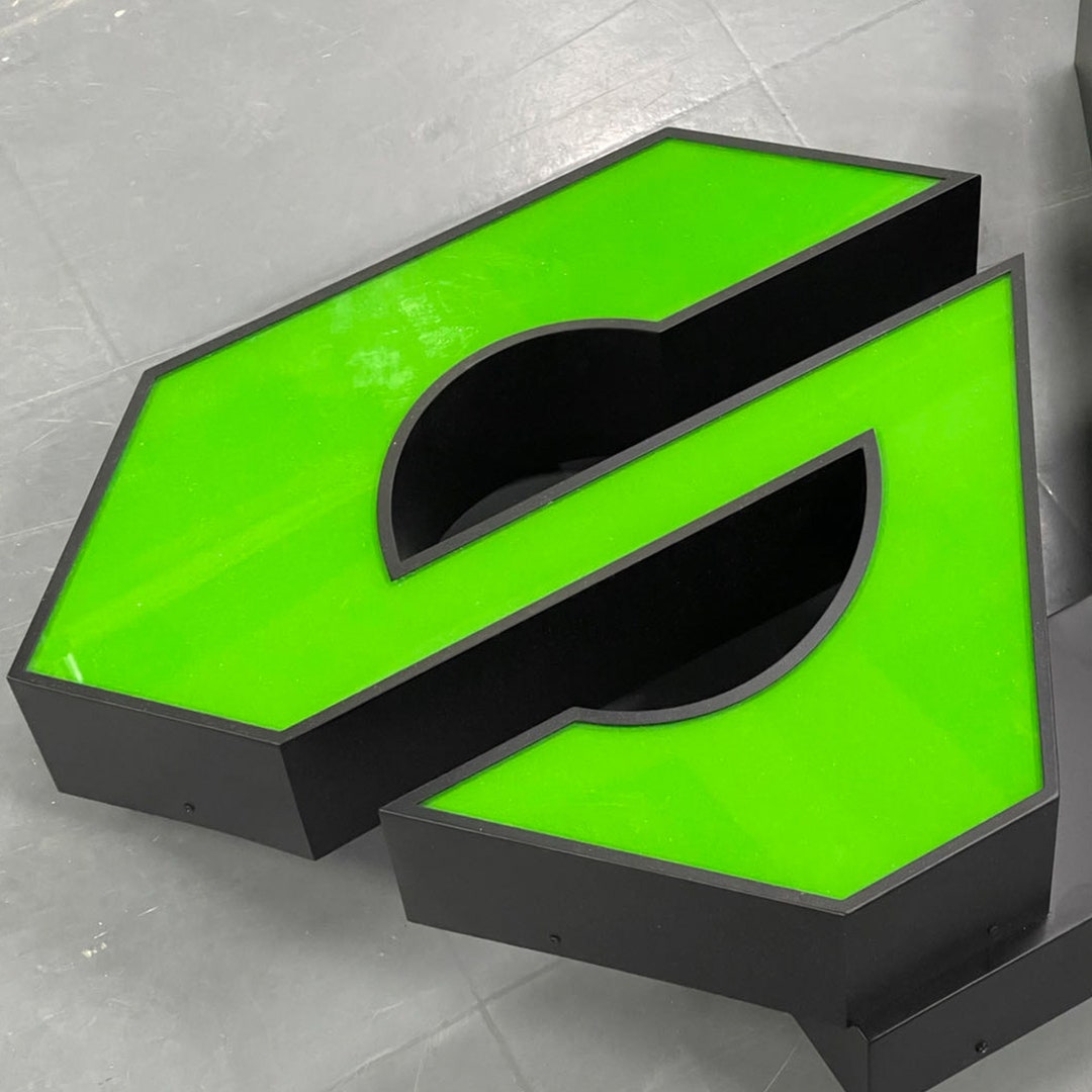 3d Acrylic Illuminated Logo,company Wall Logo,custom 3d Logo, Business ...