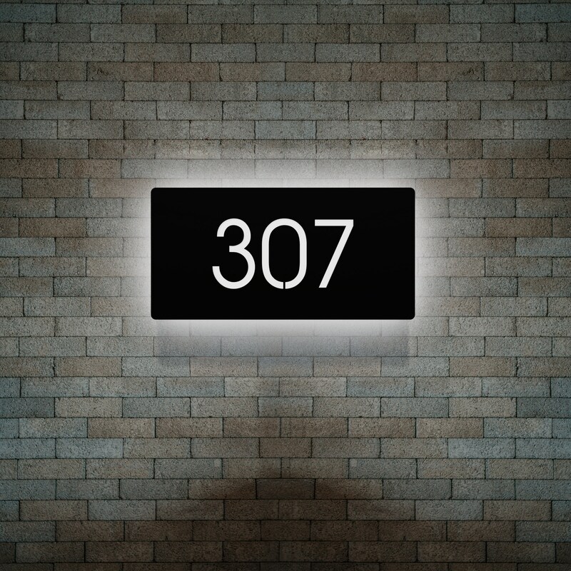 Light up Address Numbers - Etsy