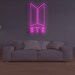 BTS Logo Neon Sign, Merch Korean Kawaii Decor, Bedroom Decor, Bespoke ...