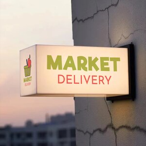 Led Light Box Signboard,shop Signage,rectangle Street Led Light Sign ...
