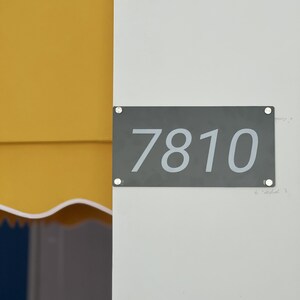 Contemporary House Number Displays Customized Address Acrylic Outdoor ...
