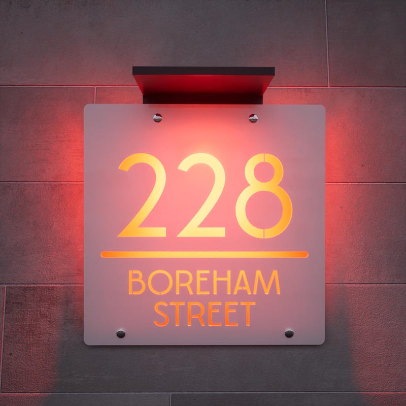 Solar Power House Numbers - Etsy