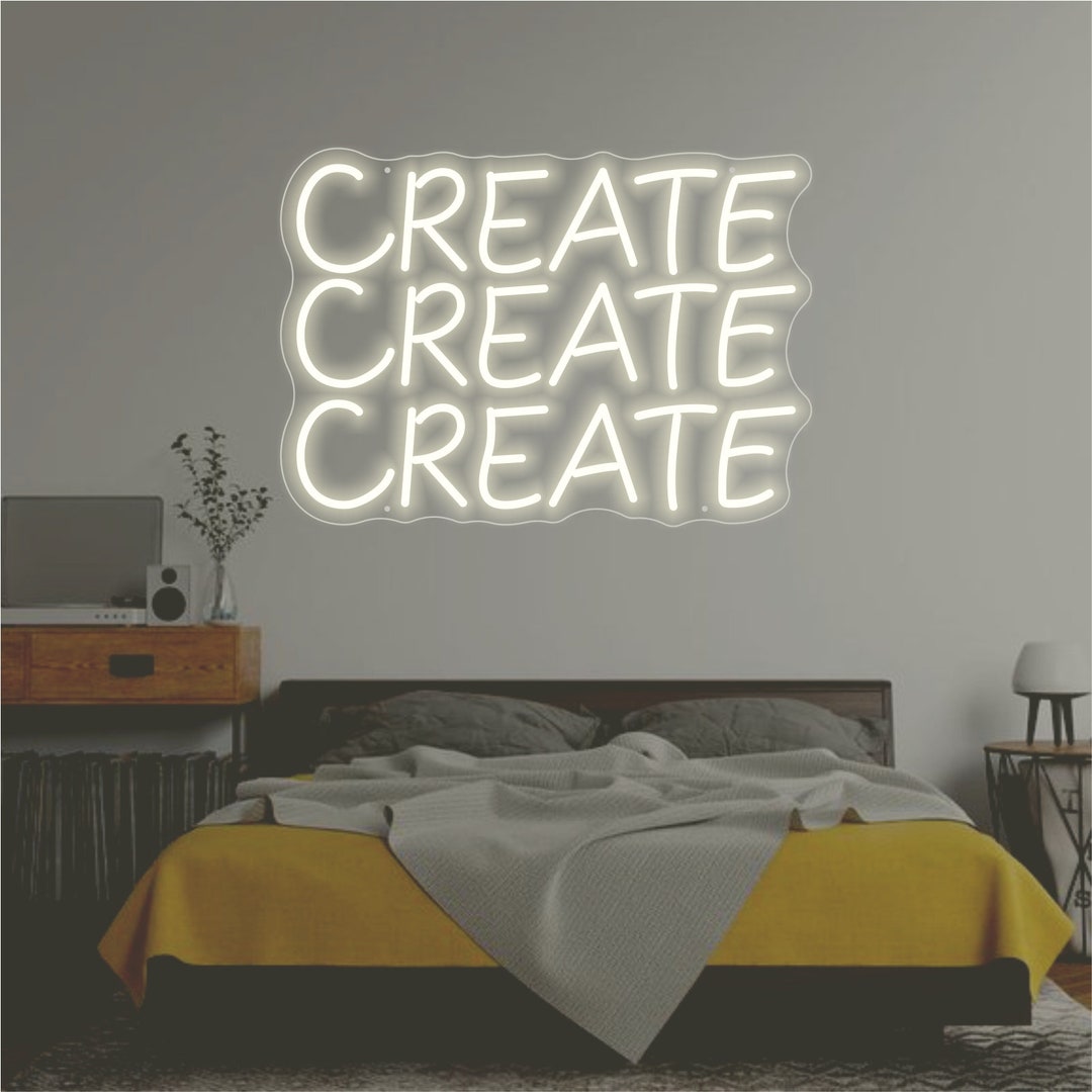 Create Neon Signs Lights Led Neon Light Decor Art Room Decor Neon ...