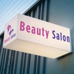 Led Light Box Signboard,shop Signage,rectangle Street Led Light Sign ...