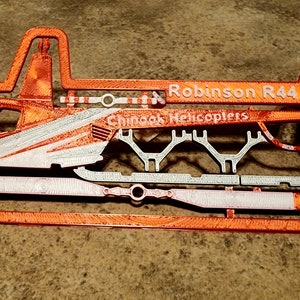 Unique "robinson R44" Snap-fit 3D Printed Helicopter Model Kit - No ...