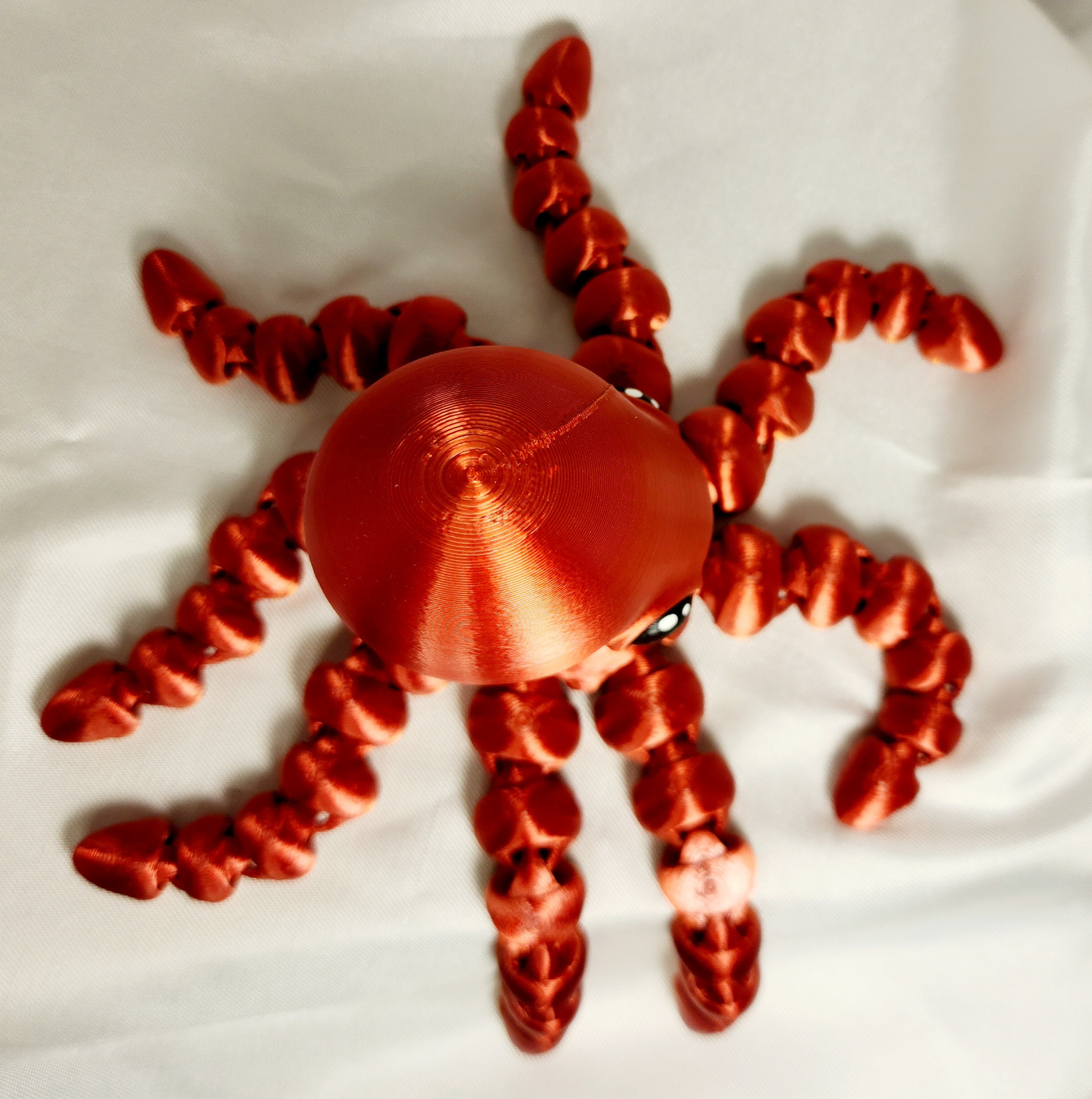 3D Printed Articulating Octopus Toy Hand Painted Collectible - Etsy