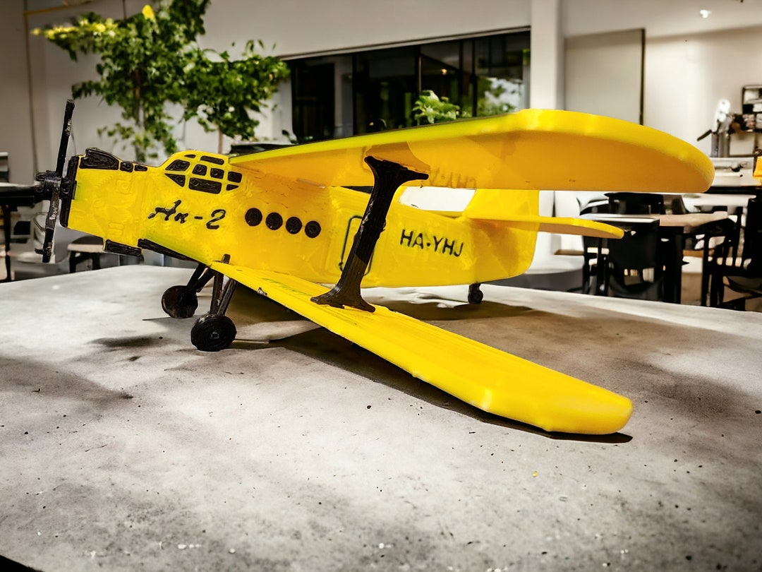 Unique "au-2 Biplane" Snap-fit 3D Printed Aircraft Model Kit - No Glue ...