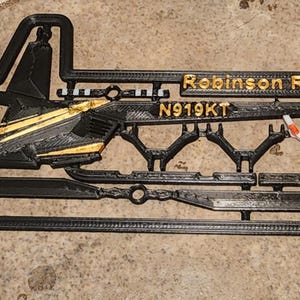 Unique "robinson R44" Snap-fit 3D Printed Helicopter Model Kit - No ...