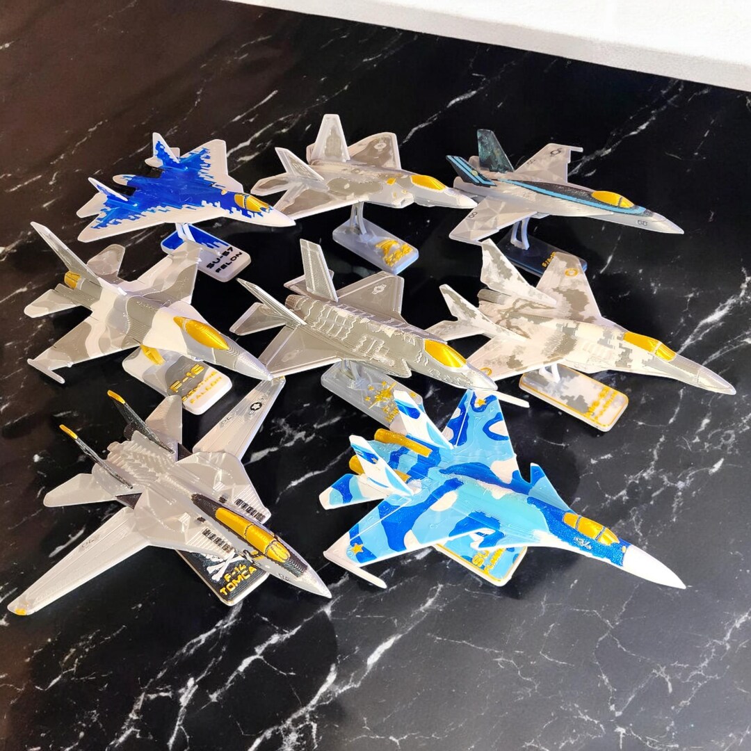 Unique "3d" Snap-fit 3D Printed Aircraft Model Kit (USA Aircraft) - No ...