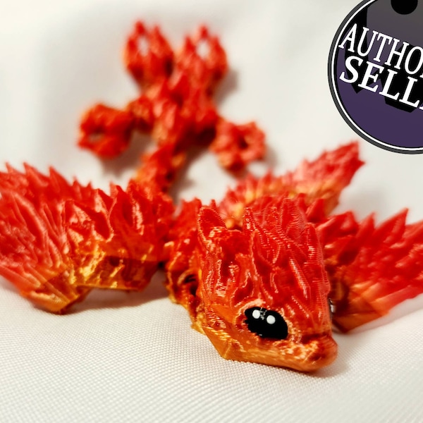 Fire Dragon Sprite 3d - Etsy