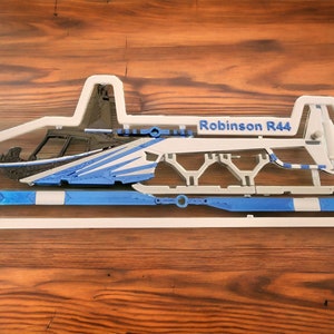 Unique "robinson R44" Snap-fit 3D Printed Helicopter Model Kit - No ...