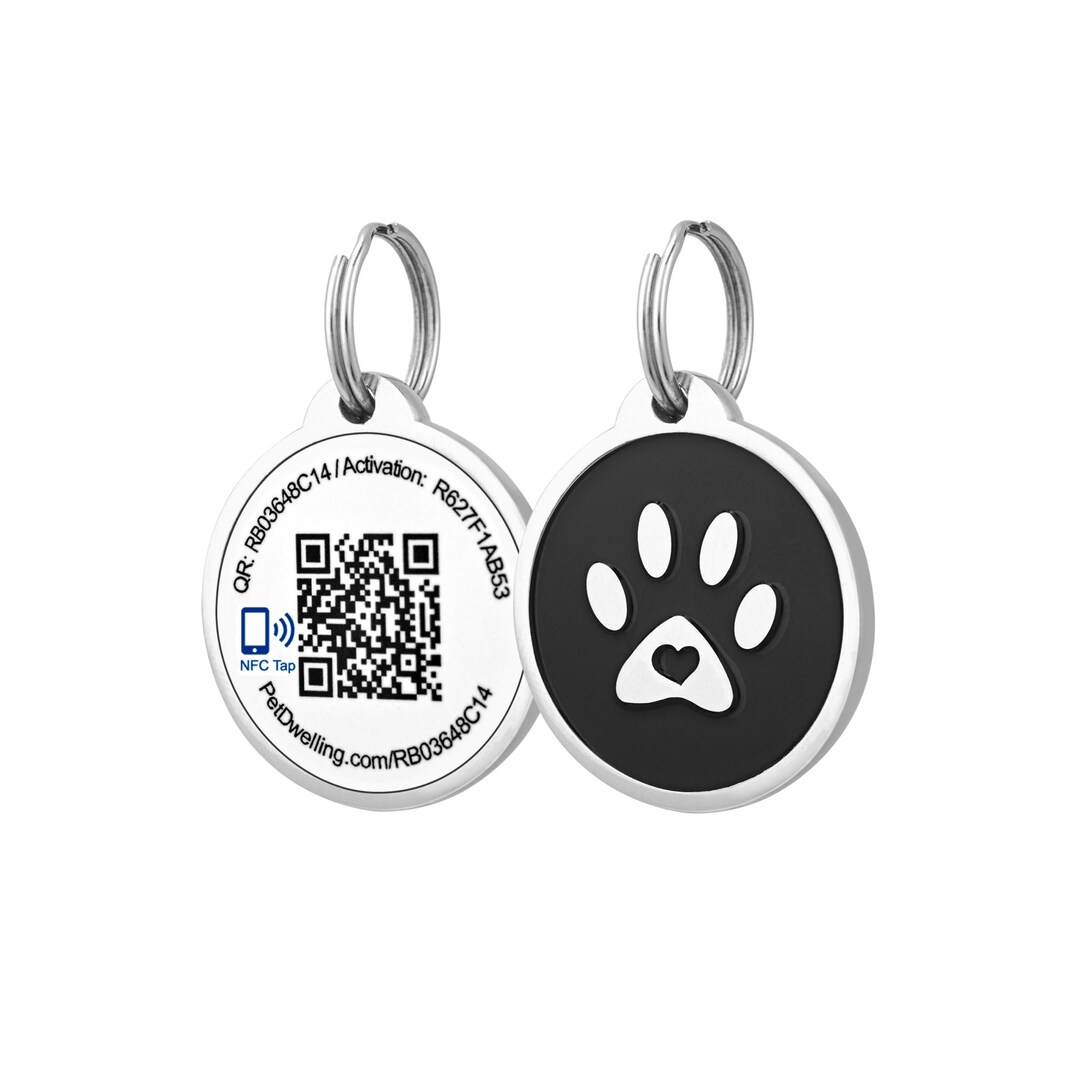 Pet Dwelling NFC-QR Code Pet ID Tag for Dogs and Cats Connect - Etsy ...