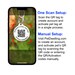 Pet Dwelling Mini Dual Paw QR Code Pet ID Tag: Instant Online - Etsy