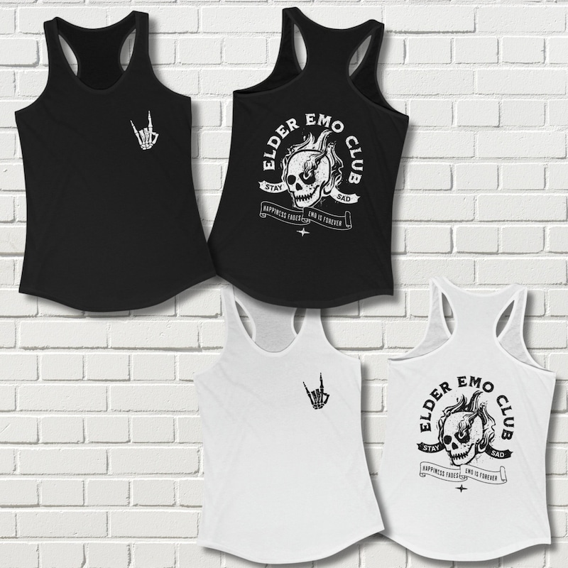 Punk White Tank Top - Etsy