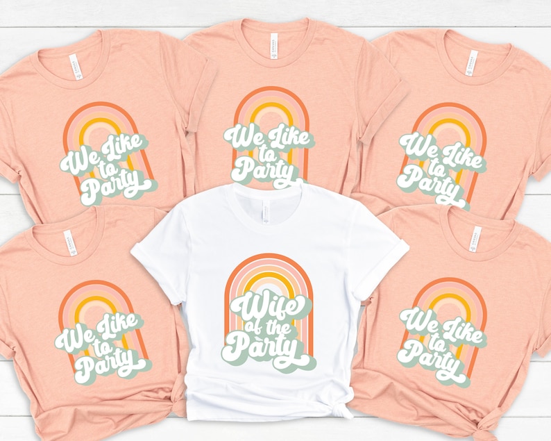 Retro Bachelorette Party Shirt Set, Groovy Bridal Party Shirt, Retro ...