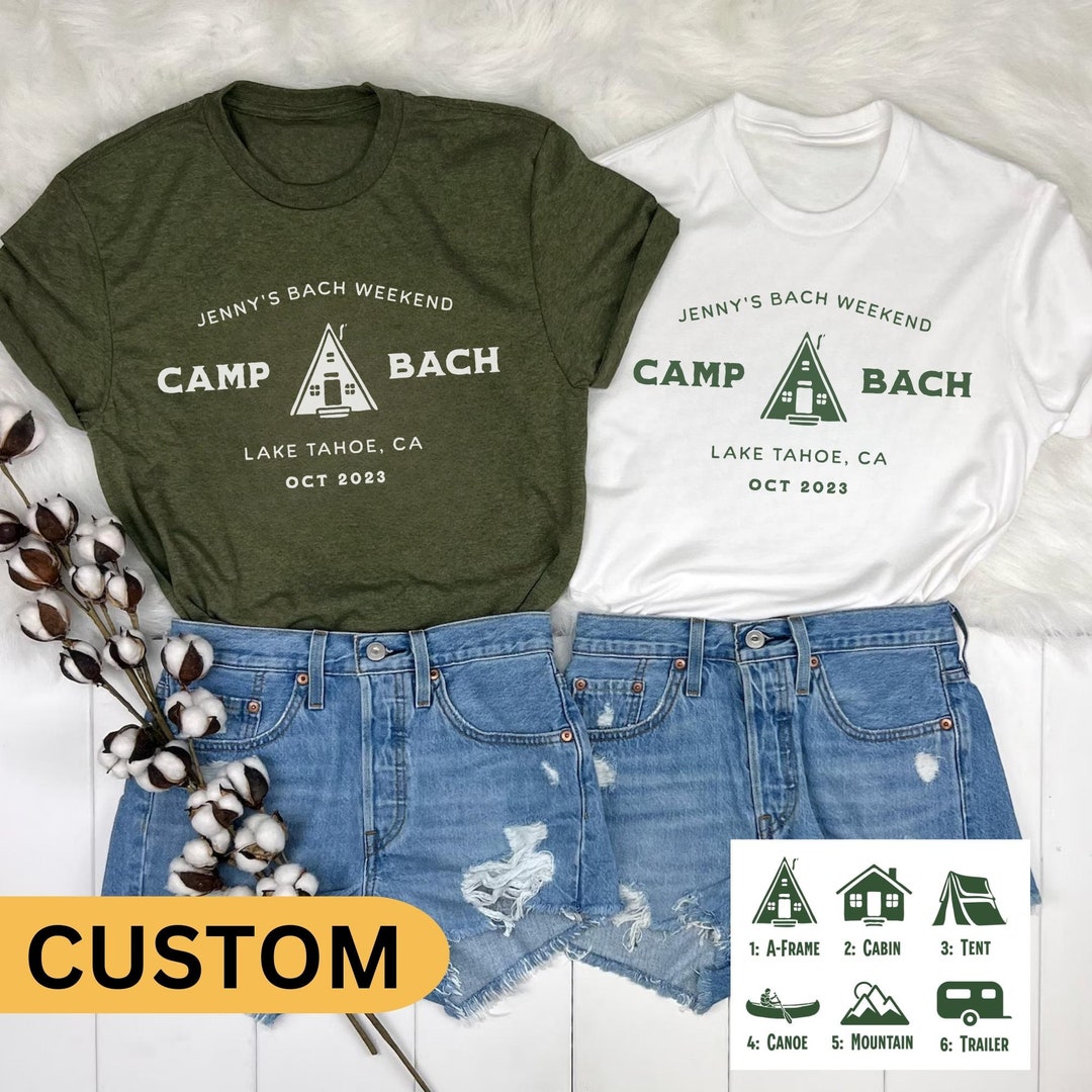 Camp Bach Shirt, Camp Bachelorette Shirt, Cabin Bachelorette, Camping ...