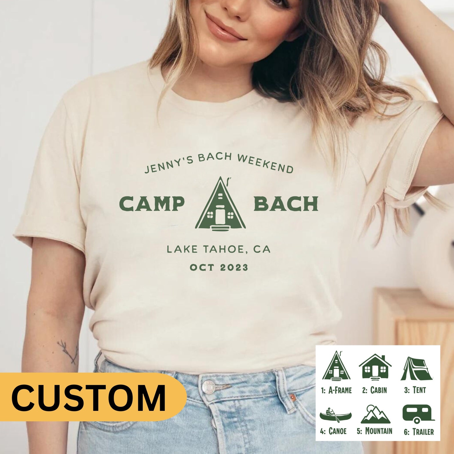 Camp Bach Shirt, Camp Bachelorette Shirt, Cabin Bachelorette, Camping ...
