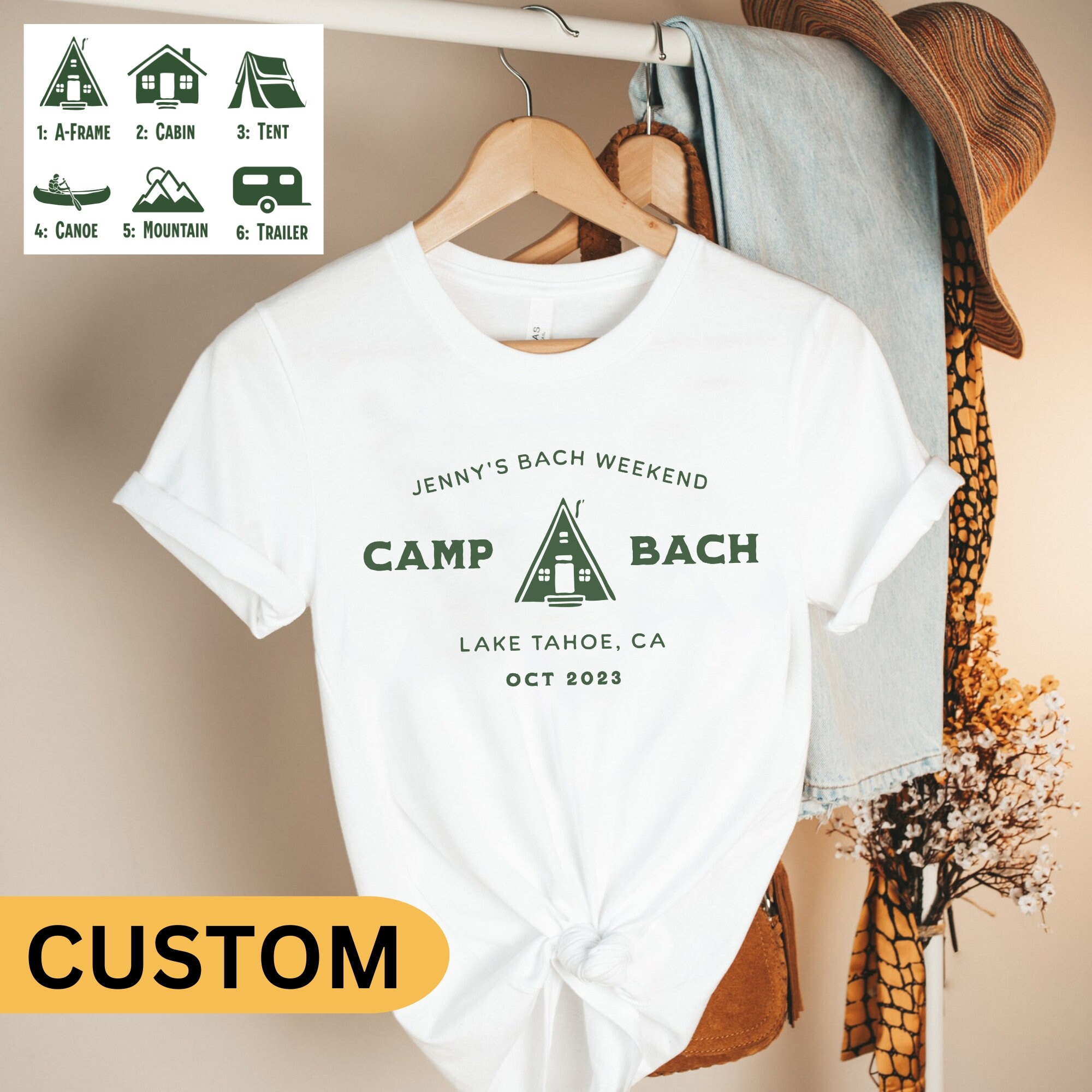Camp Bach Shirt, Camp Bachelorette Shirt, Cabin Bachelorette, Camping ...