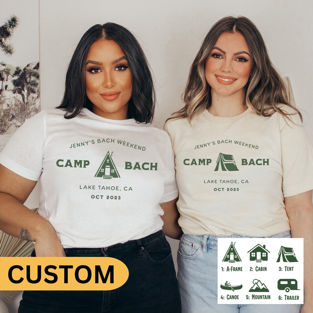 Camp Bach Shirt, Camp Bachelorette Shirt, Cabin Bachelorette, Camping ...