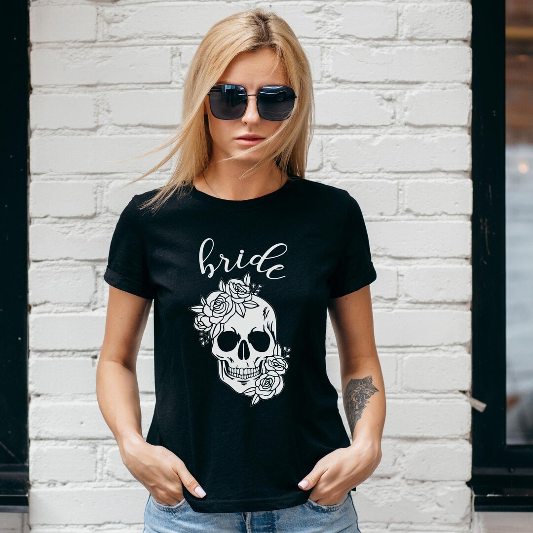 Emo Bride Shirt, Shirt for Edgy Bride, Gift for Emo Bride, Gothic Bride ...