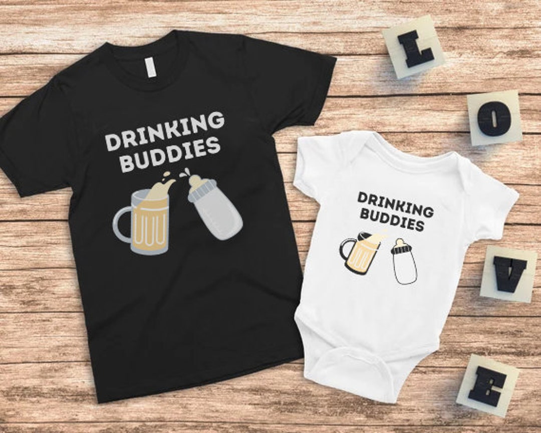Shirt Set for Dads From Kids, Drinking Buddies Father Son Shirt, Gift ...