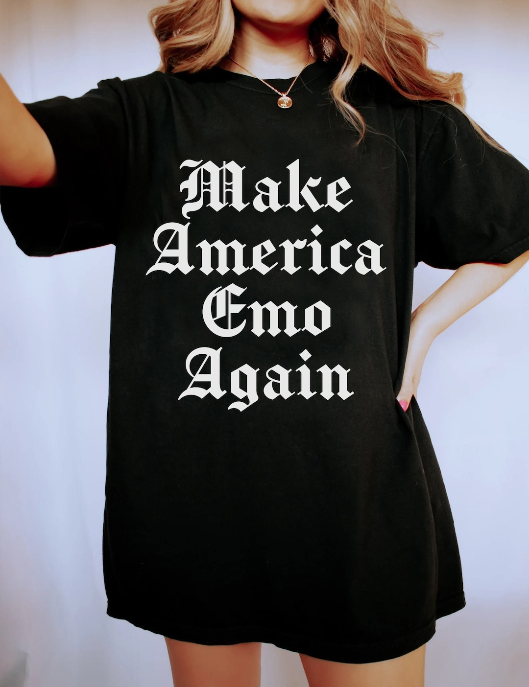 Make America Emo Again, Emo Forever Shirt, Emo Gift, Make America Goth ...