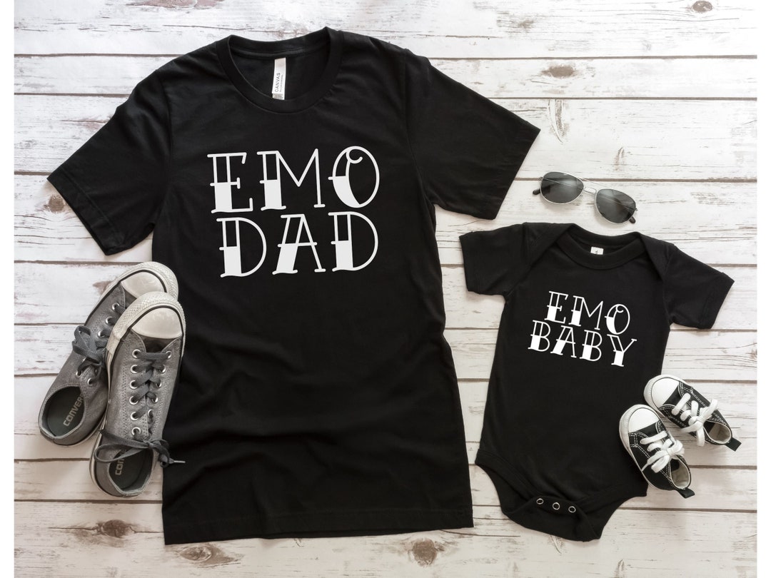 Gift for Emo Dad, Emo Dad Matching Shirt, Rock & Roll Dad, Emo Parent ...
