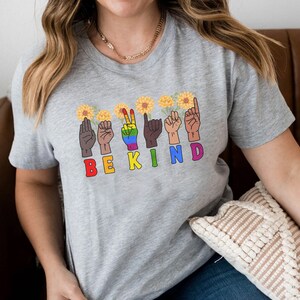 Be Kind Sign Language Shirt, ASL Shirt, Sign Language Shirt, Be Kind ...