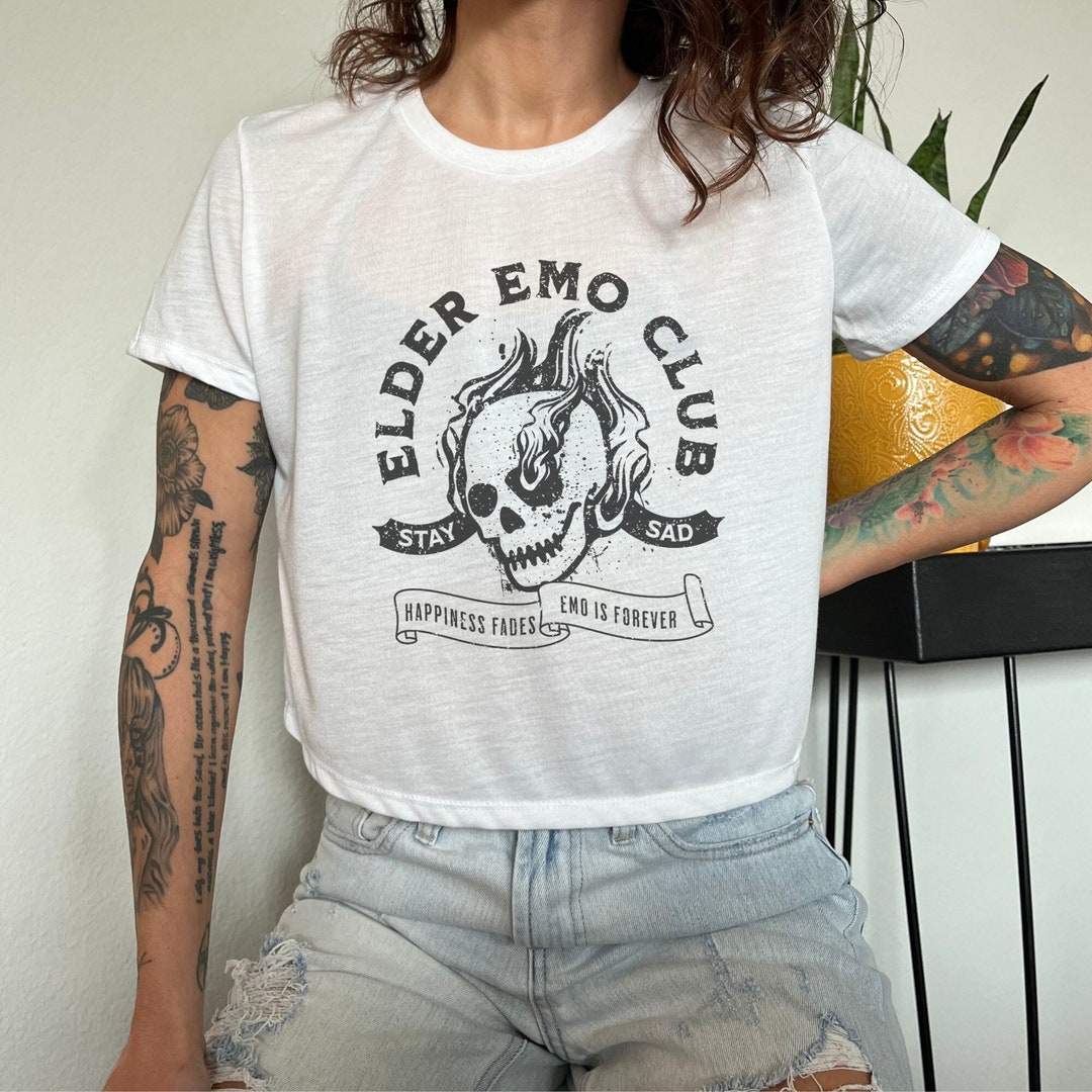 Elder Emo Crop Top, Elder Emo Shirt, Emo Gift, Emo Tees, Emo T-shirt ...