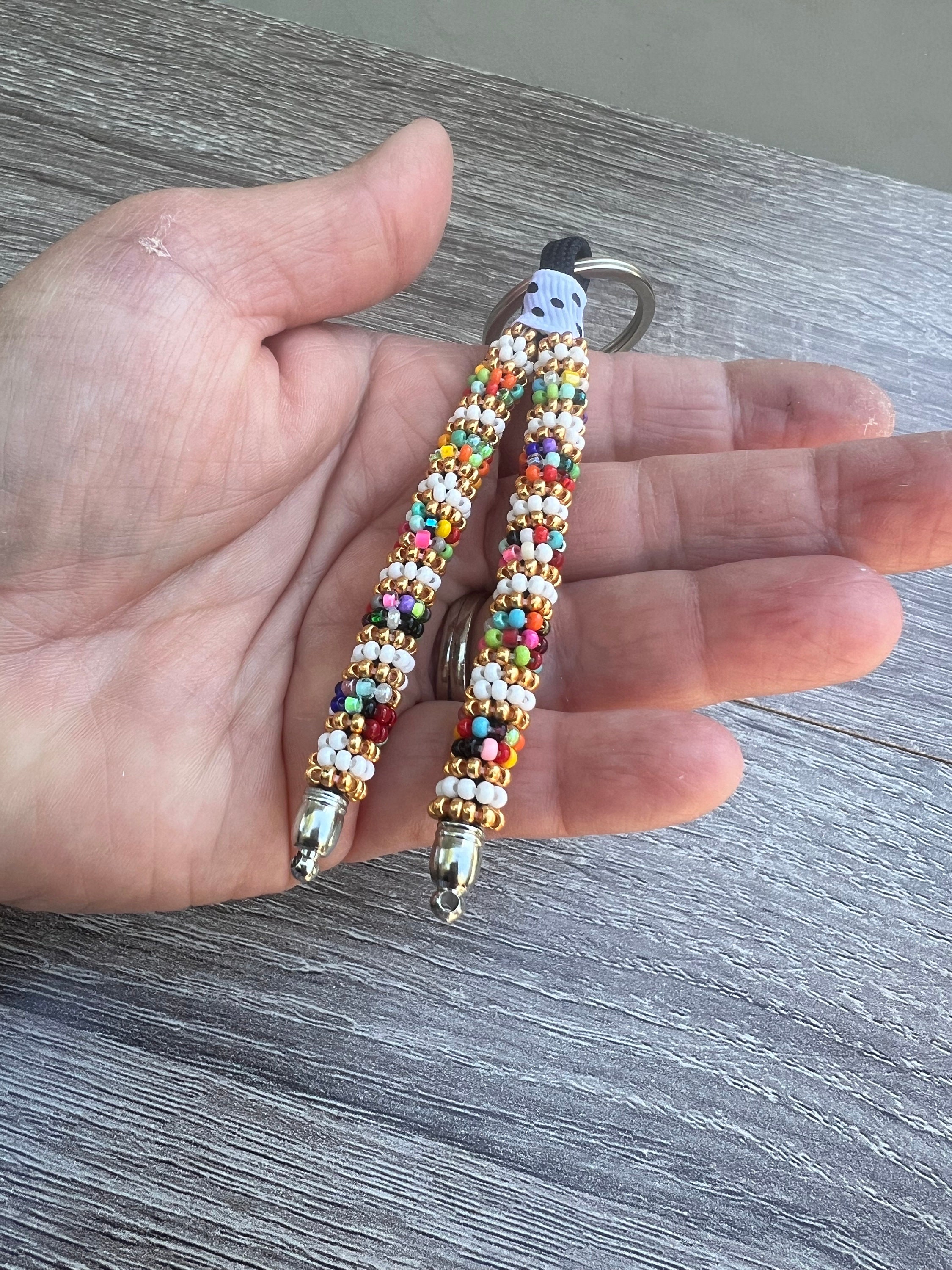 Beaded Keychain - Etsy