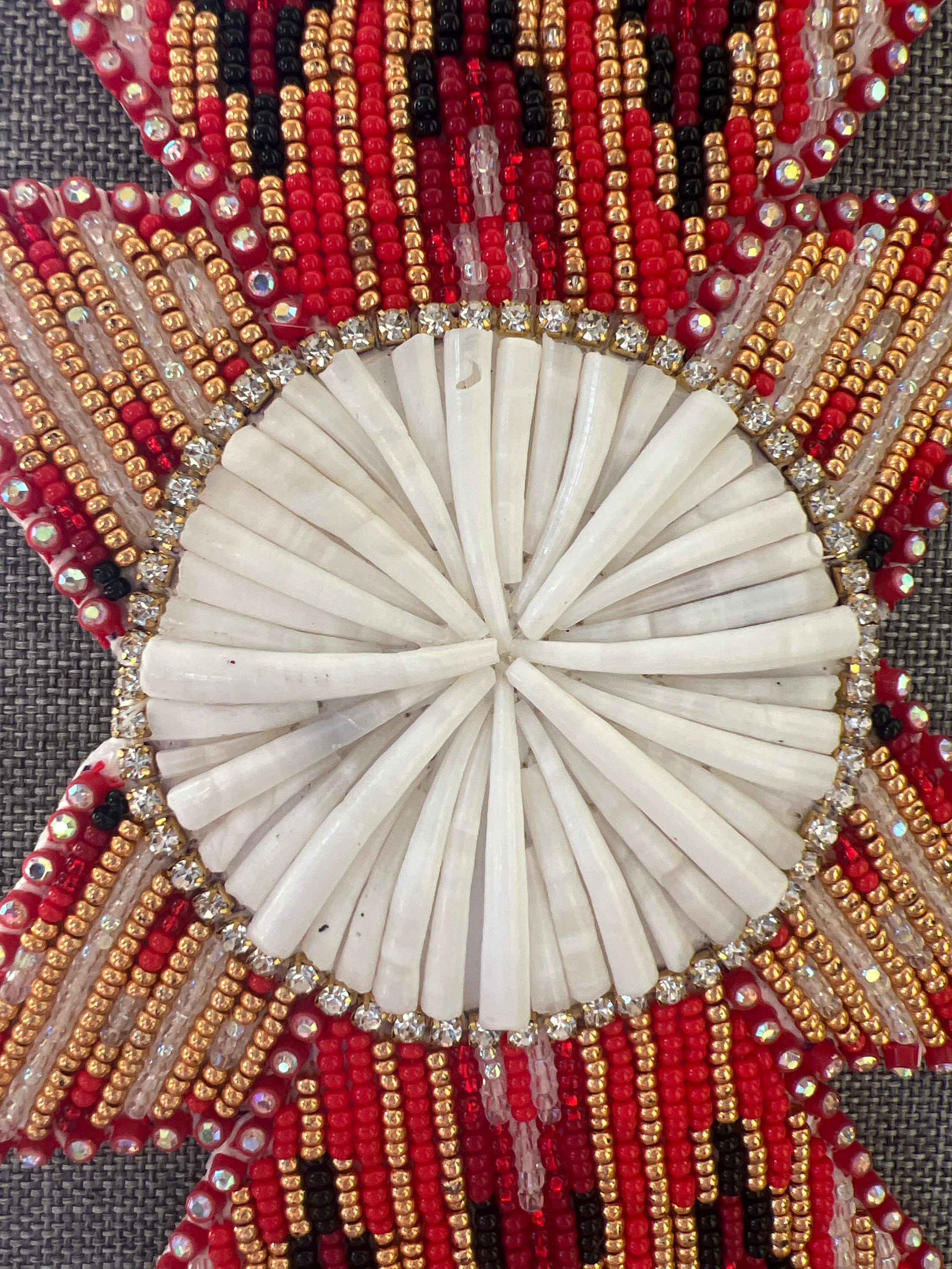 Dentalium Shell Beaded Medallion - Etsy