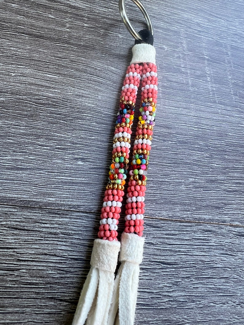 Beaded Keychain - Etsy