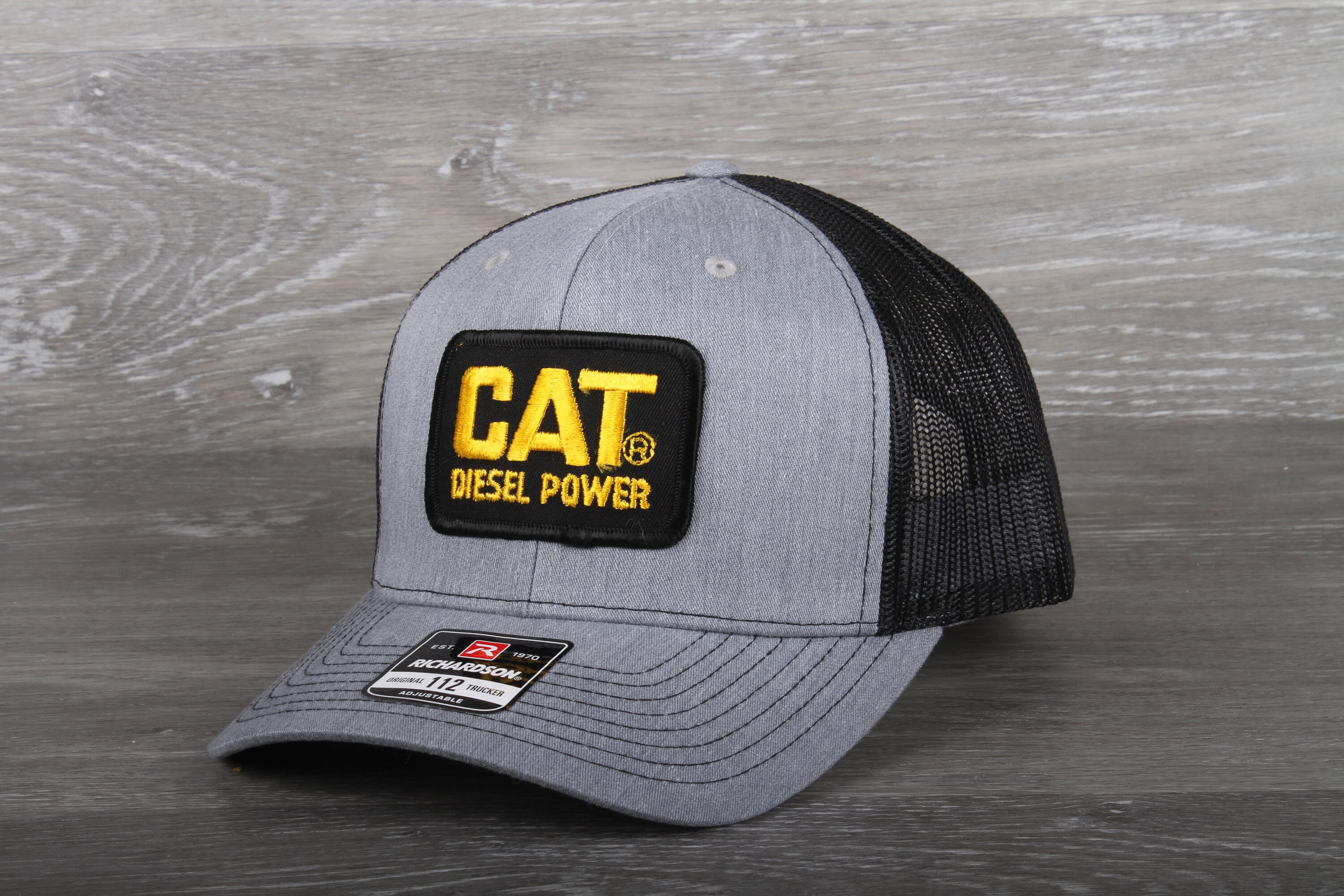 Vintage CAT Diesel Power Patch on a Richardson 112 Trucker Snapback Hat ...