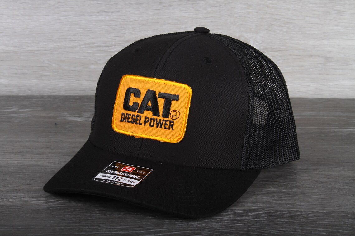 Vintage CAT Diesel Power Patch on a Richardson 112 Trucker Snapback Hat ...