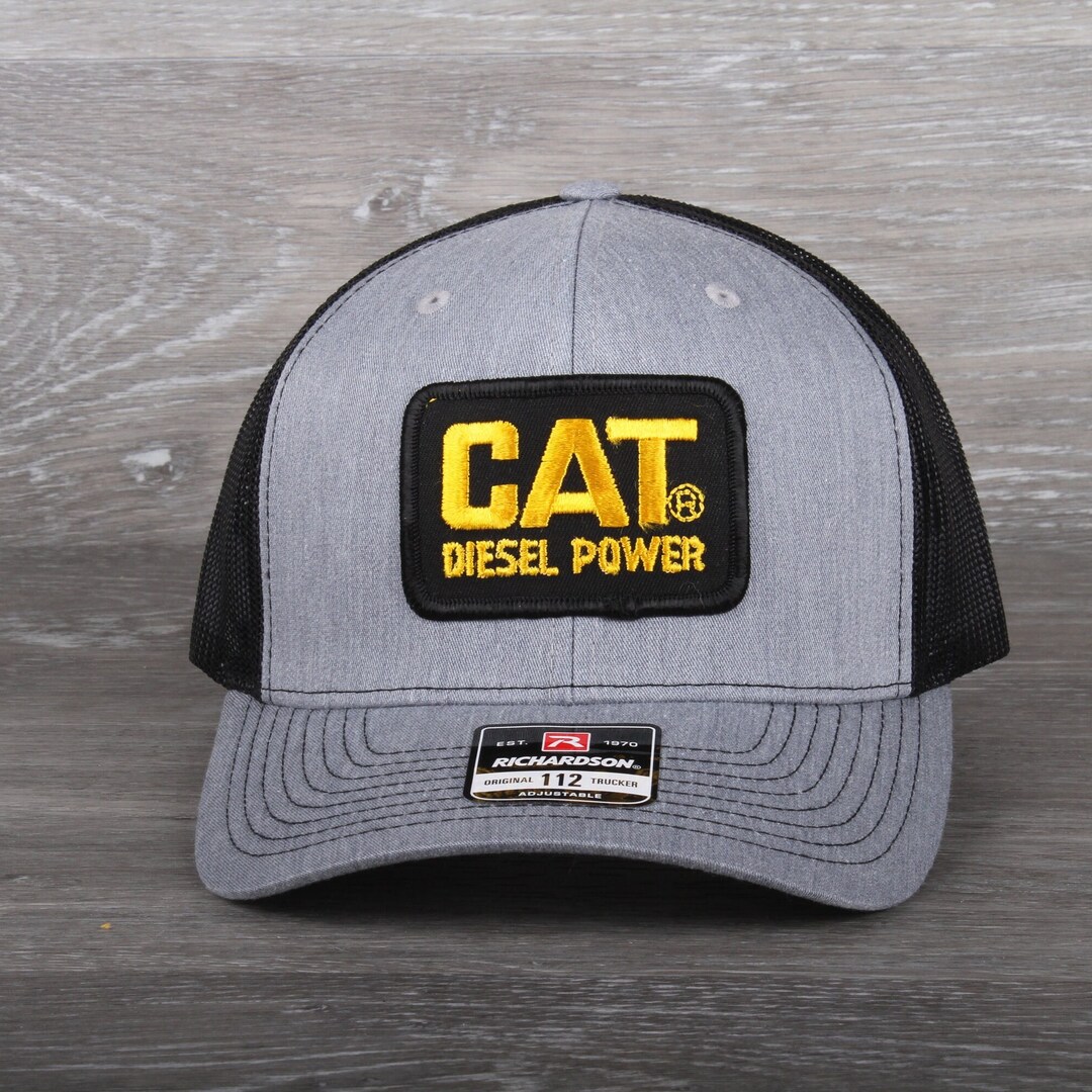 Vintage CAT Diesel Power Patch on a Richardson 112 Trucker Snapback Hat ...