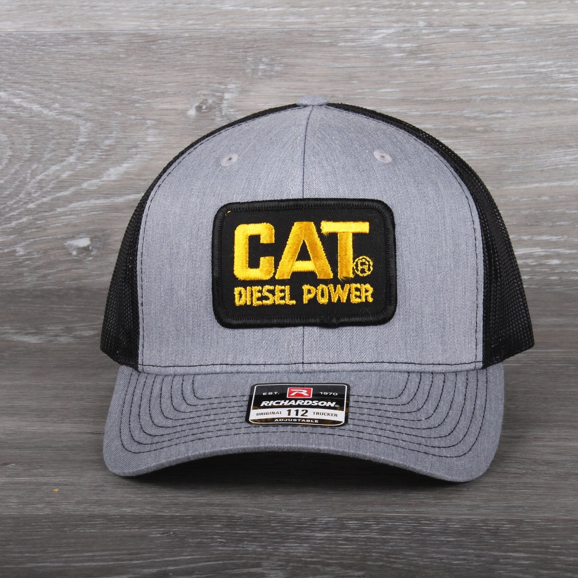 Vintage CAT Diesel Power Patch on a Richardson 112 Trucker Snapback Hat ...