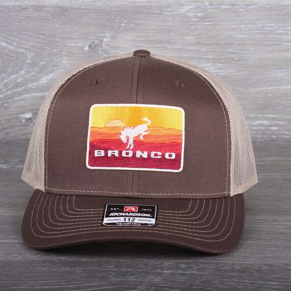 Retro Ford Bronco Patch on a Richardson 112 Trucker Snapback | Etsy