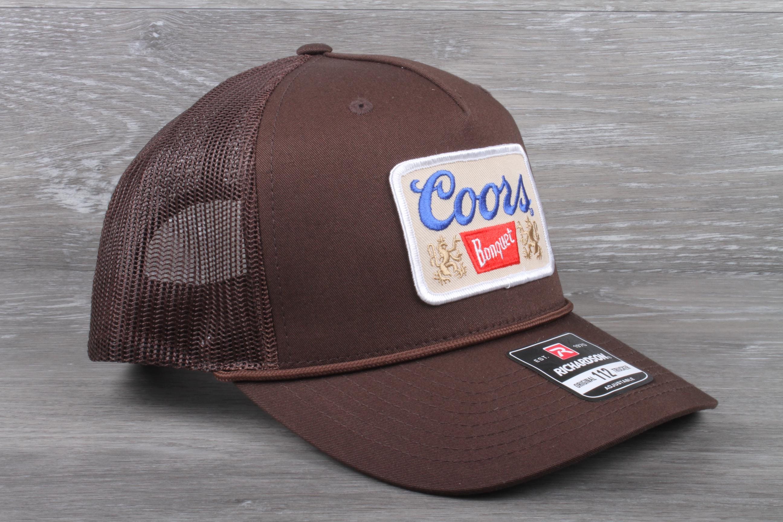 Retro Coors Banquet Patch on a Richardson 112fpr Trucker Snapback Hat ...