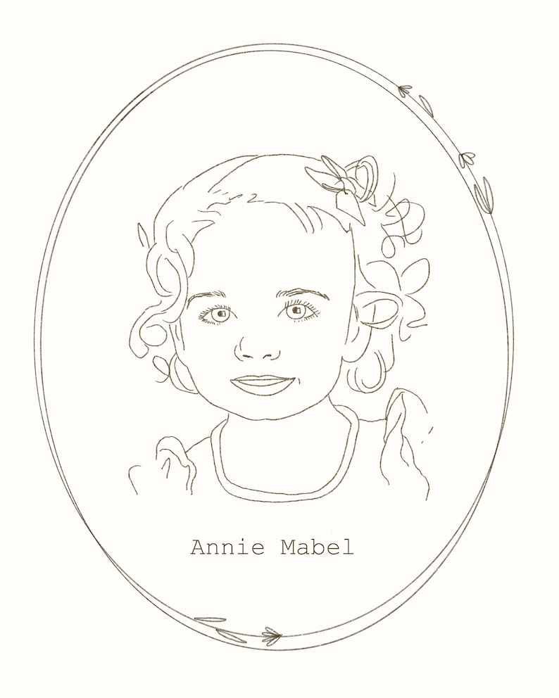 Custom Line Art Portrait - Etsy